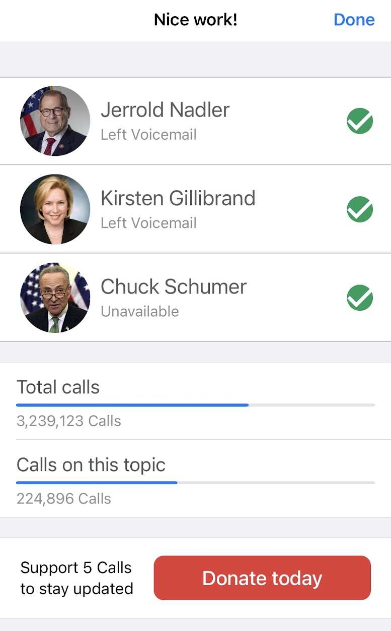 5 Calls App