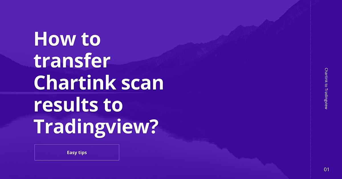 How to transfer Chartink scan results to a Tradingview list